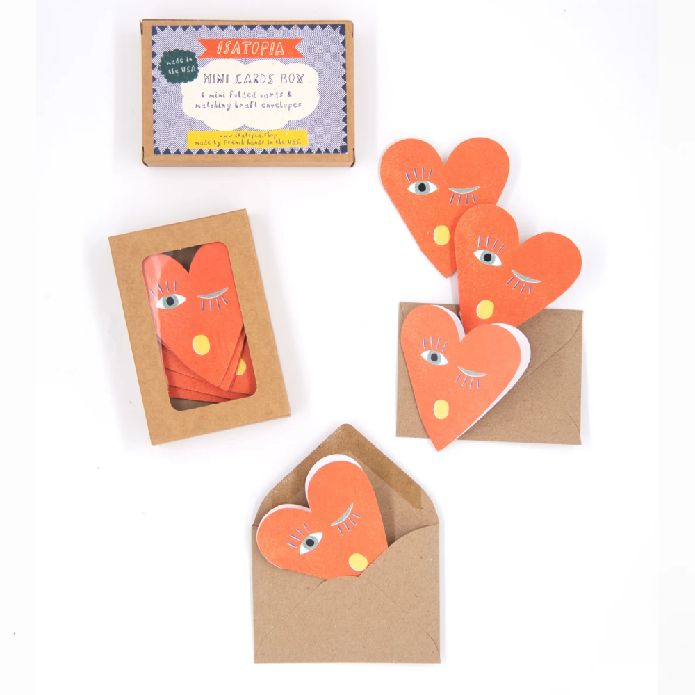 Heart Blink Mini Cards Box of 6 – Bill's Store