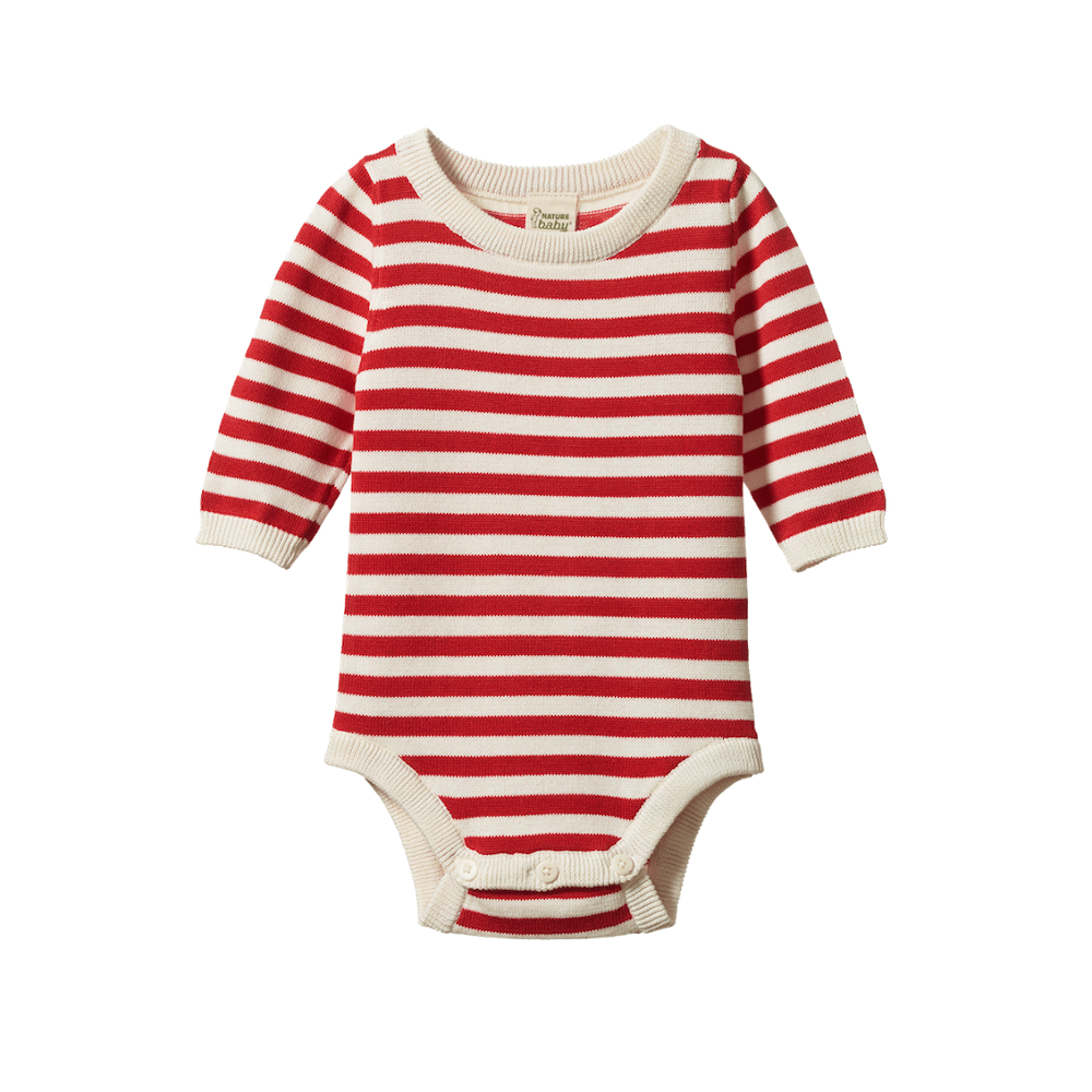Sawyer Bodysuit Red Sea Stripe – Bill's Store